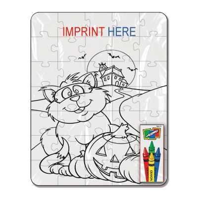 Coloring Puzzle Set - Halloween (35 pc.)