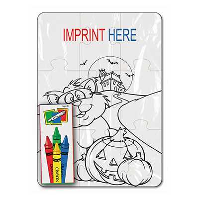 Coloring Puzzle Set - Halloween (9 pc.)