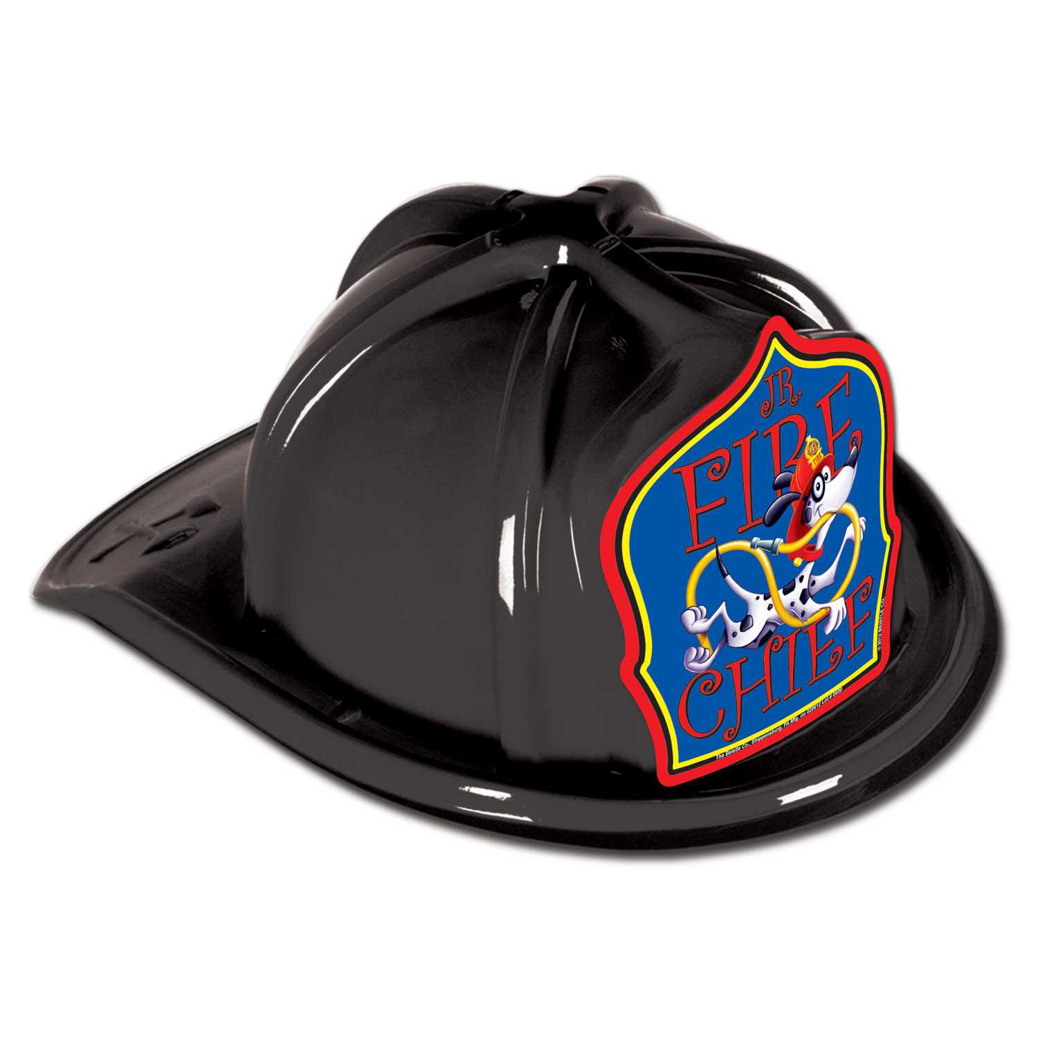 Jr. Fire Chief Hat - Blue Dalmatian Shield