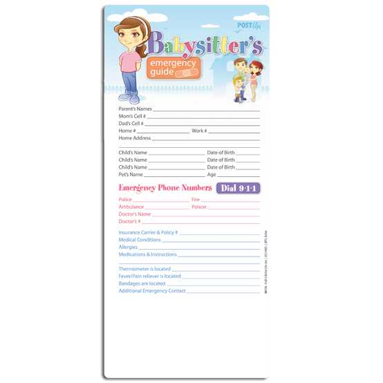 Post Up - Babysitter's Emergency Guide