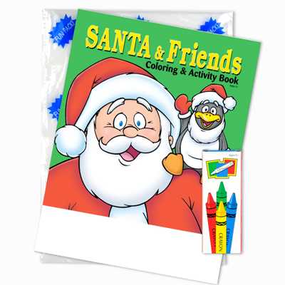 Stock Coloring Book Fun Pack - Santa and Friends