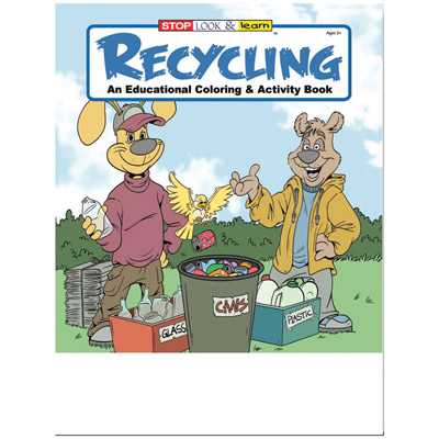 Stock Coloring Book - Recycling